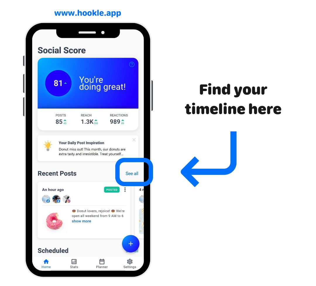 Your timeline – Hookle